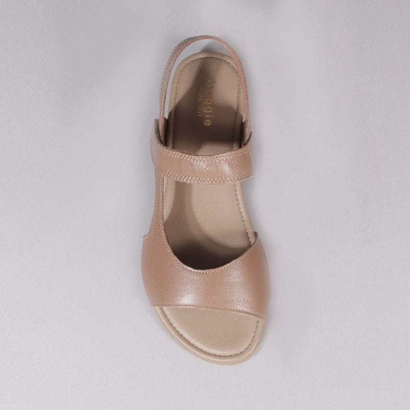 Slingback Flat Sandal in Stone - Froggie ZA your step, our shoes ...