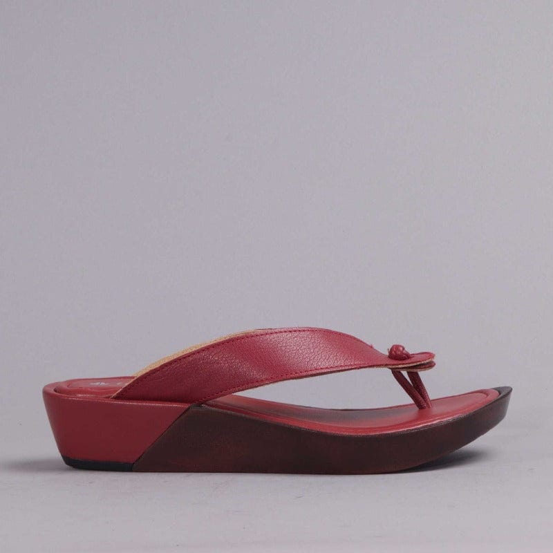 Rox Thong Sandal in Red - Froggie ZA your step, our shoes – Froggie Shoes
