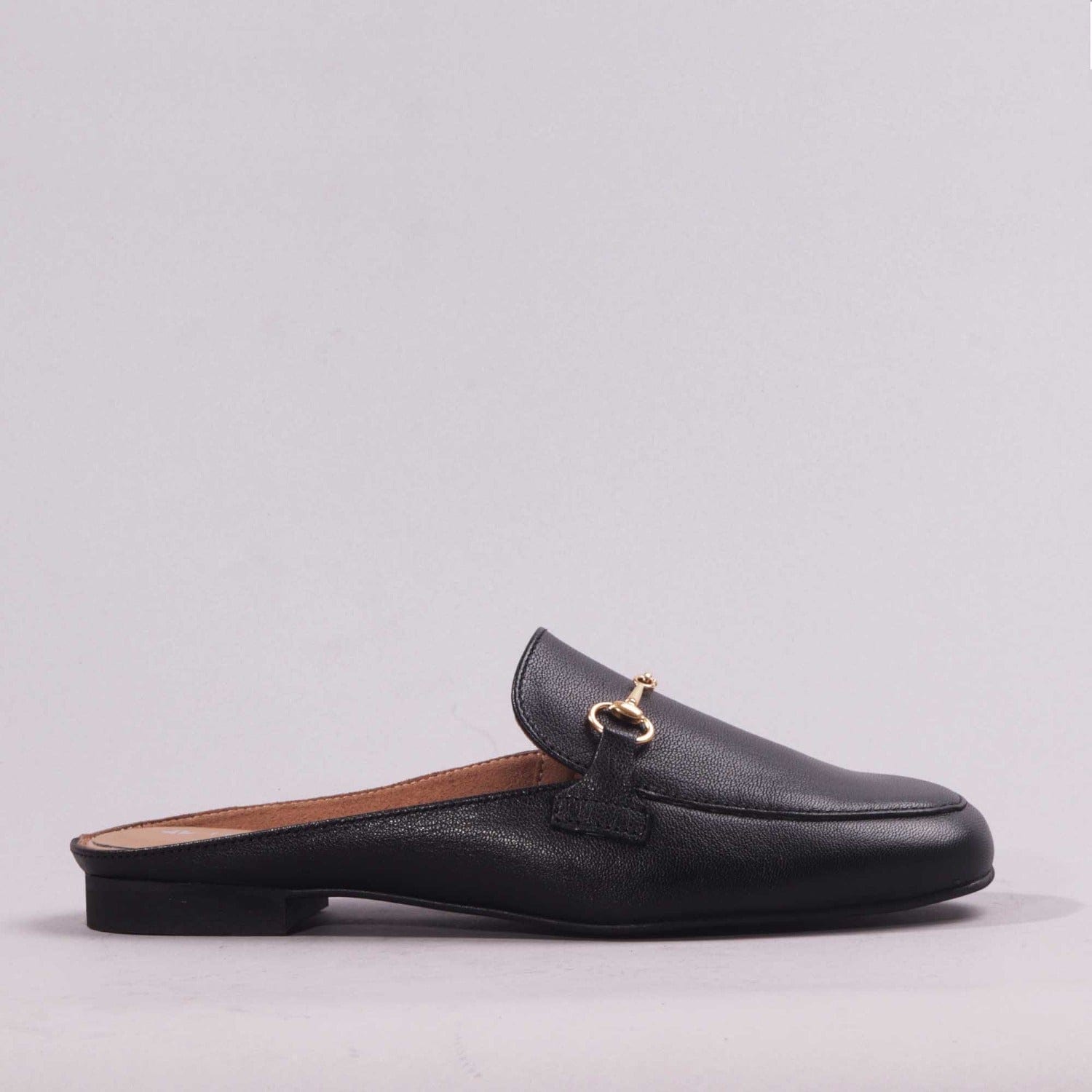Mule with gold Trim in Black - Froggie | Leather Shoes | South Africa ...